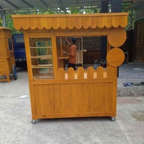 Jual Gerobak booth jualan minuman / gerobak booth cilok / gerobak booth ...