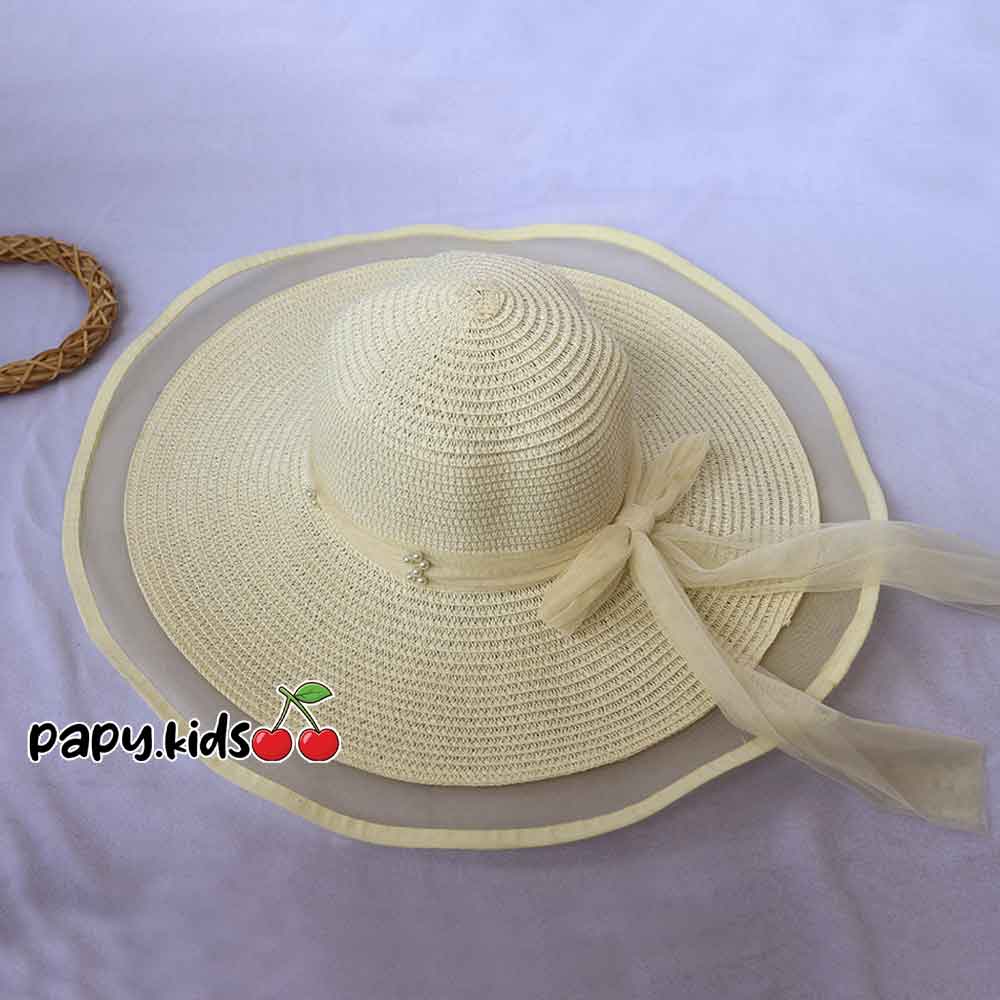 Jual Topi pantai lebar tile mutiara PL22 / Topi pantai import /summer hat | Shopee Indonesia