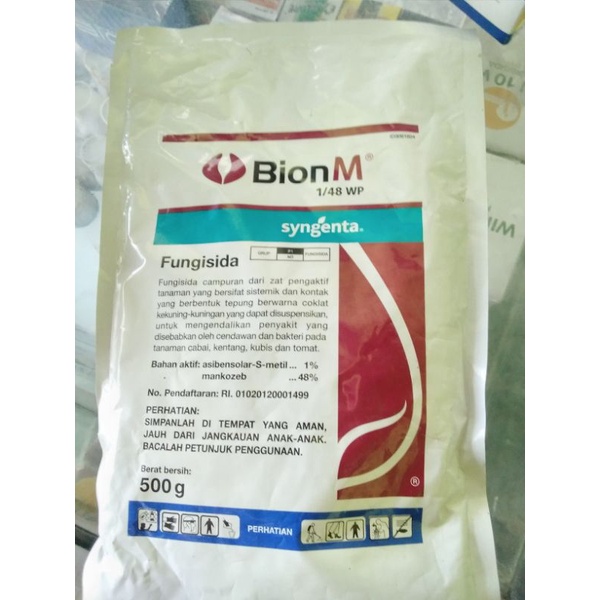 Jual fungisida Bion M 500 gr asli ( isi warna kuning) | Shopee Indonesia