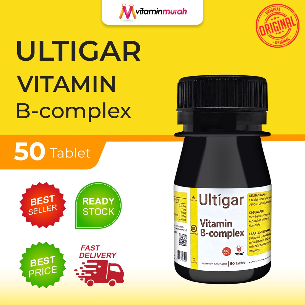 Jual ULTIGAR VITAMIN B COMPLEX ISI 50 TABLET - SUPLEMEN KESEHATAN ...