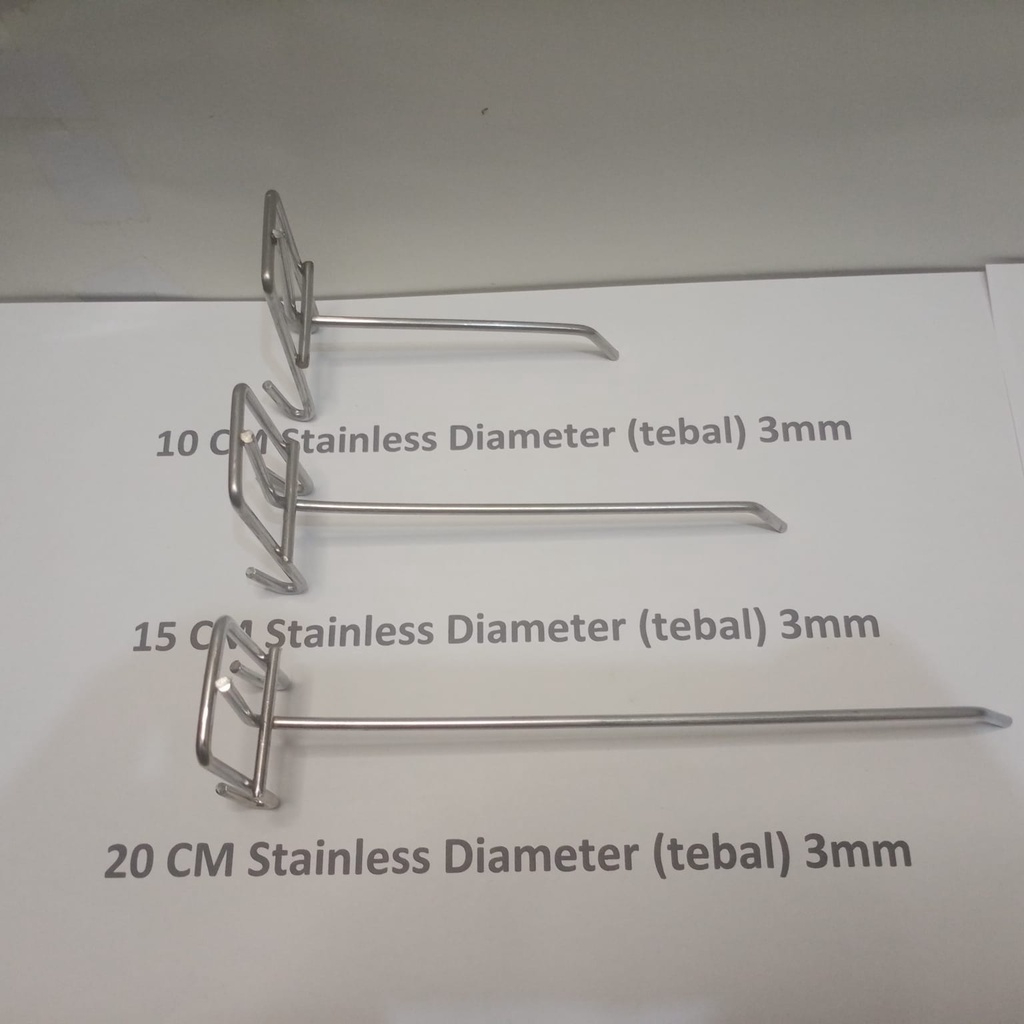 Jual Ram Display Hanger 20 Cm Hook Aksesoris Cantolan Hanger Besi ...