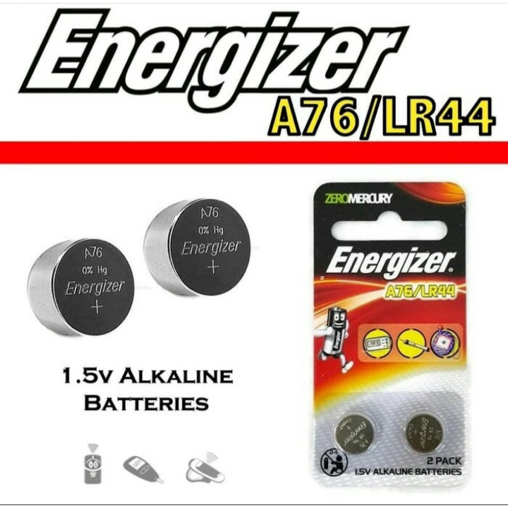 Jual Baterai Energizer A76/LR44 (Baterai Kancing/Koin) | Shopee Indonesia