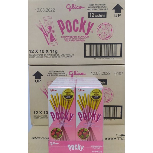 Jual POCKY MINI strawberry 22gr ( isi 10pc/ box ) | Shopee Indonesia