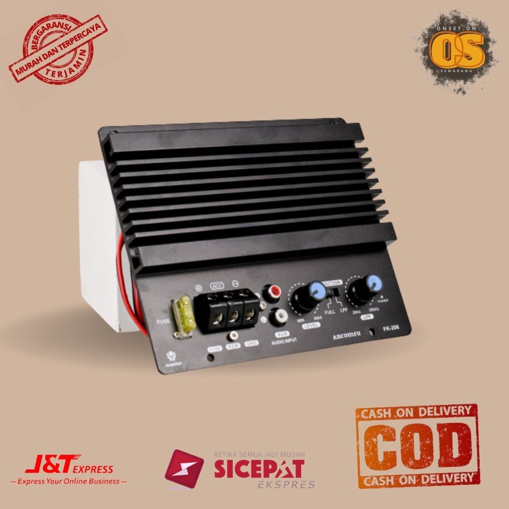 Jual Ampli Mono Car Audio Amplifier Penguat Daya Player Bass Subwoofer ...