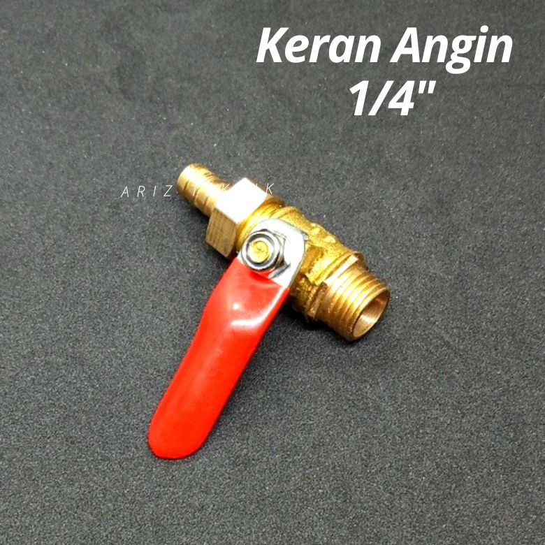 Jual Kran Angin Kompresor Kuningan Ball Valve Compressor Air Cock Brass ...