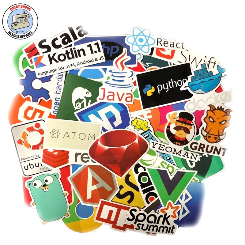 Jual It Computer Programming Coding Mobile Geek Sticker Set Mixed 50pcs Shopee Indonesia