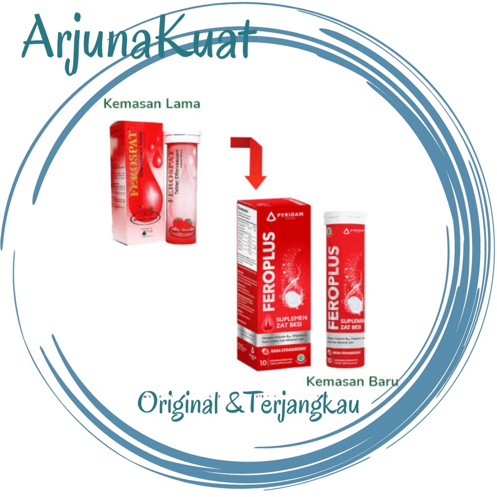 Jual FEROPLUS KEMASAN BARU eff isi 10 HARGA PER TUBE | Shopee Indonesia