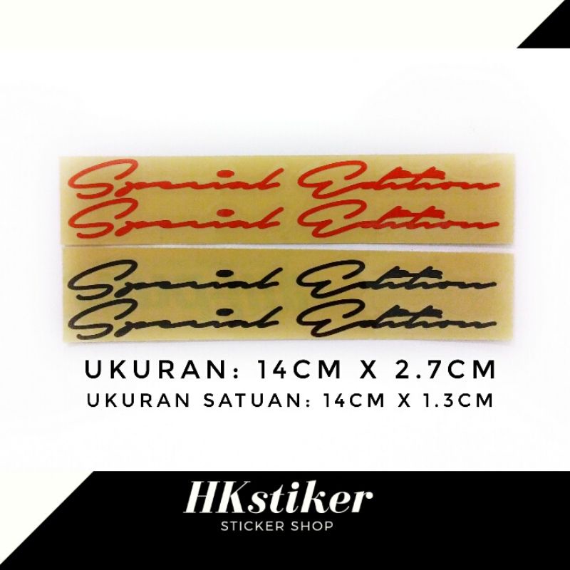 Jual Stiker Cutting Spesial Edition Latin 01 Tulisan 14CM Cutting ...