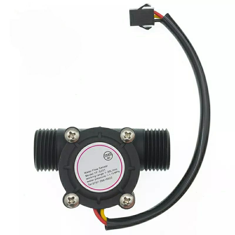 Jual Water liquid flow meter sensor flowmeter arduino 1/2" YF-S201 1-30 ...