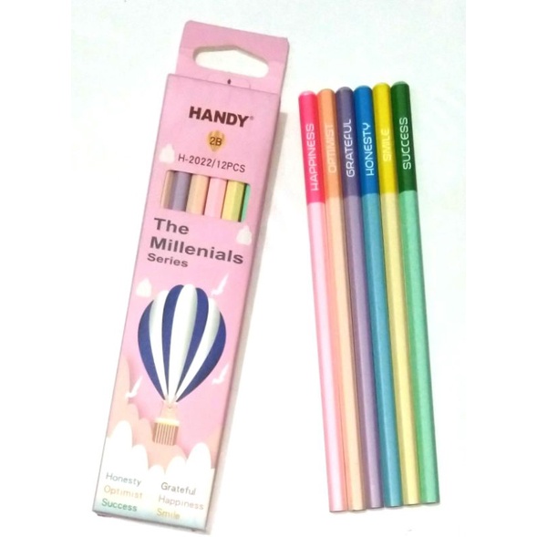 Jual PENSIL 2B HANDY H-2022/12pcs The Milllenials Series | Shopee Indonesia