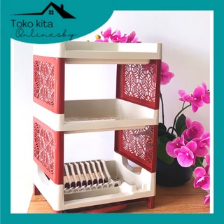 Jual Rak Piring RK 02/ Rak Piring Susun 3/ Tempat Piring 3 Susun ...