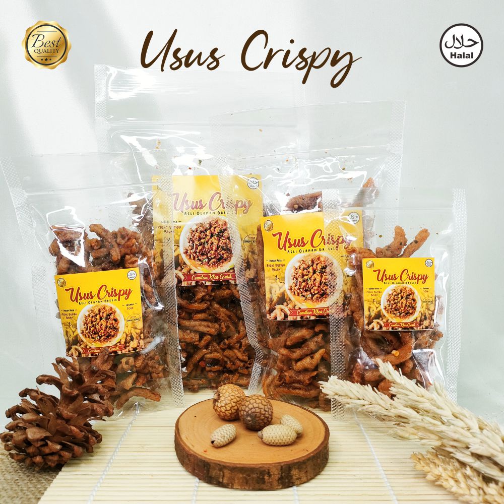 Jual VIRAL USUS CRISPY AYAM NDOWER PEDAS DAUN JERUK BUMBU BASAH CEMILAN ...