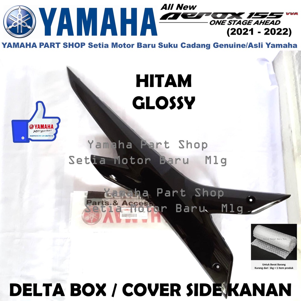 Jual Delta Box Cover Side Kanan Hitam Glossy Black Metallic All New ...
