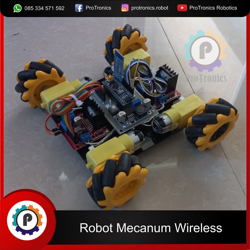 Jual Robot Mecanum Wheel Omni Directional Wireless + Voice Control Arduino | Shopee Indonesia