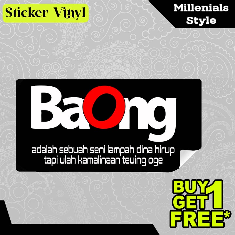 Jual Stiker Sticker Baong Sebuah Seni Lampah Dalam Hirup Tapi Ulah ...