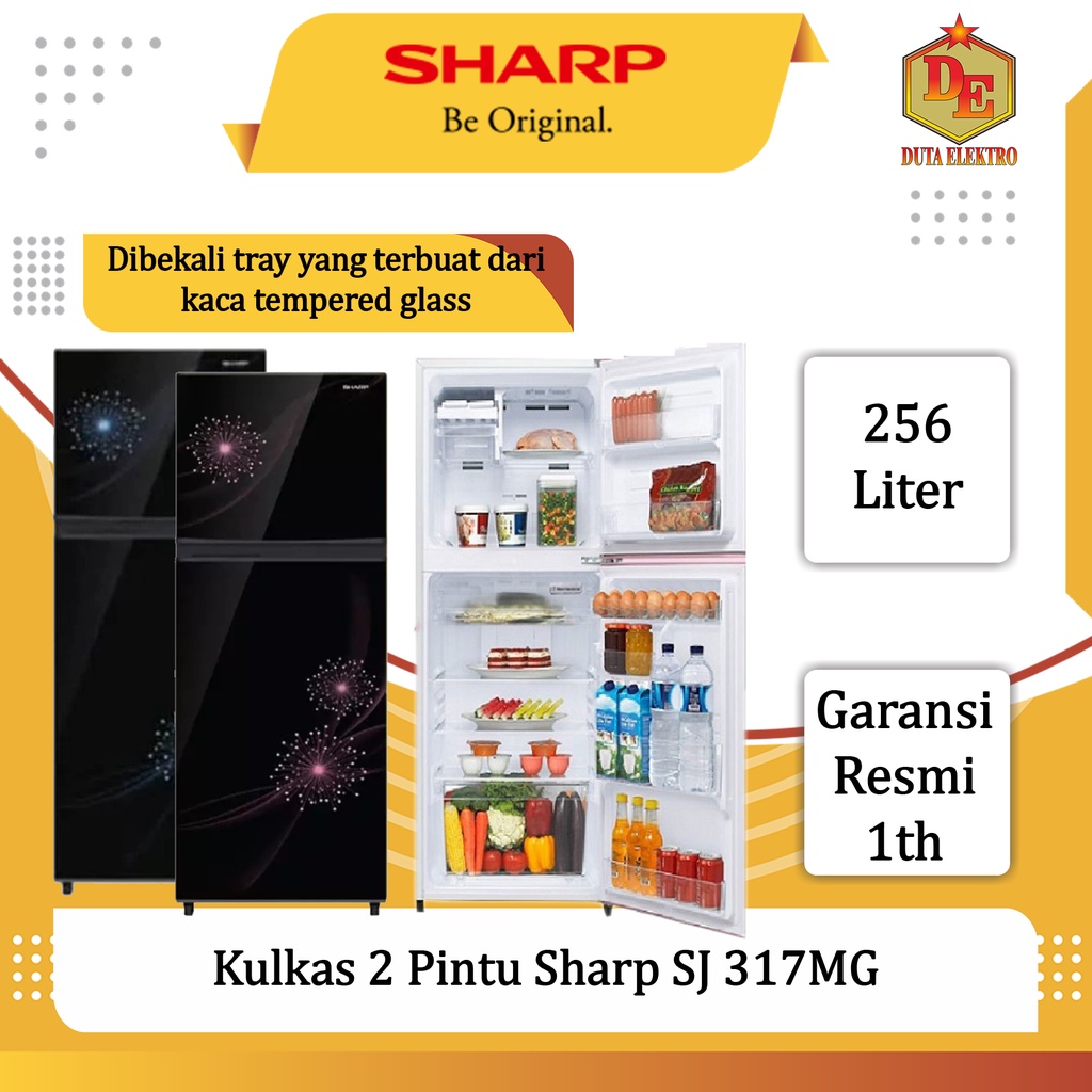 Jual Kulkas 2 Pintu Sharp SJ 317 MG | Shopee Indonesia