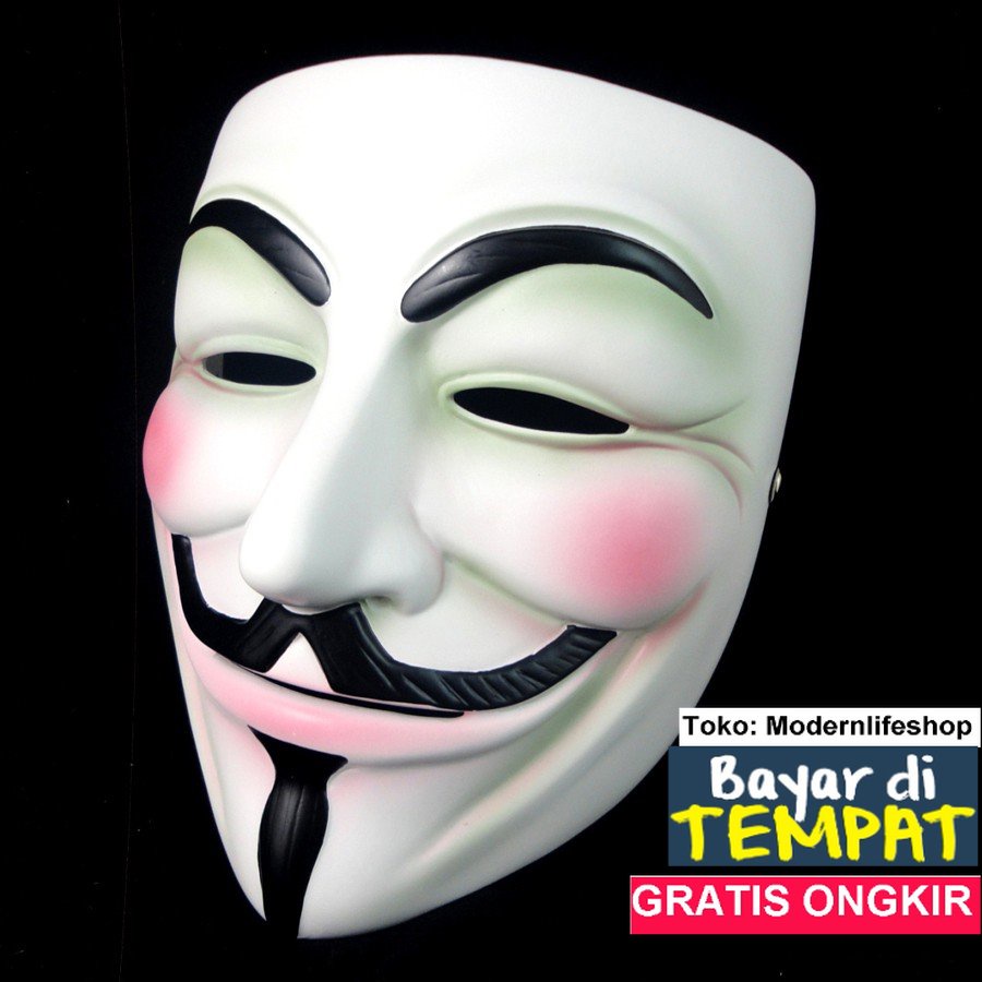 Jual Bisa COD dan GRATIS Ongkir TOPENG VENDETA GROSIR KOSTUM SERAM ...