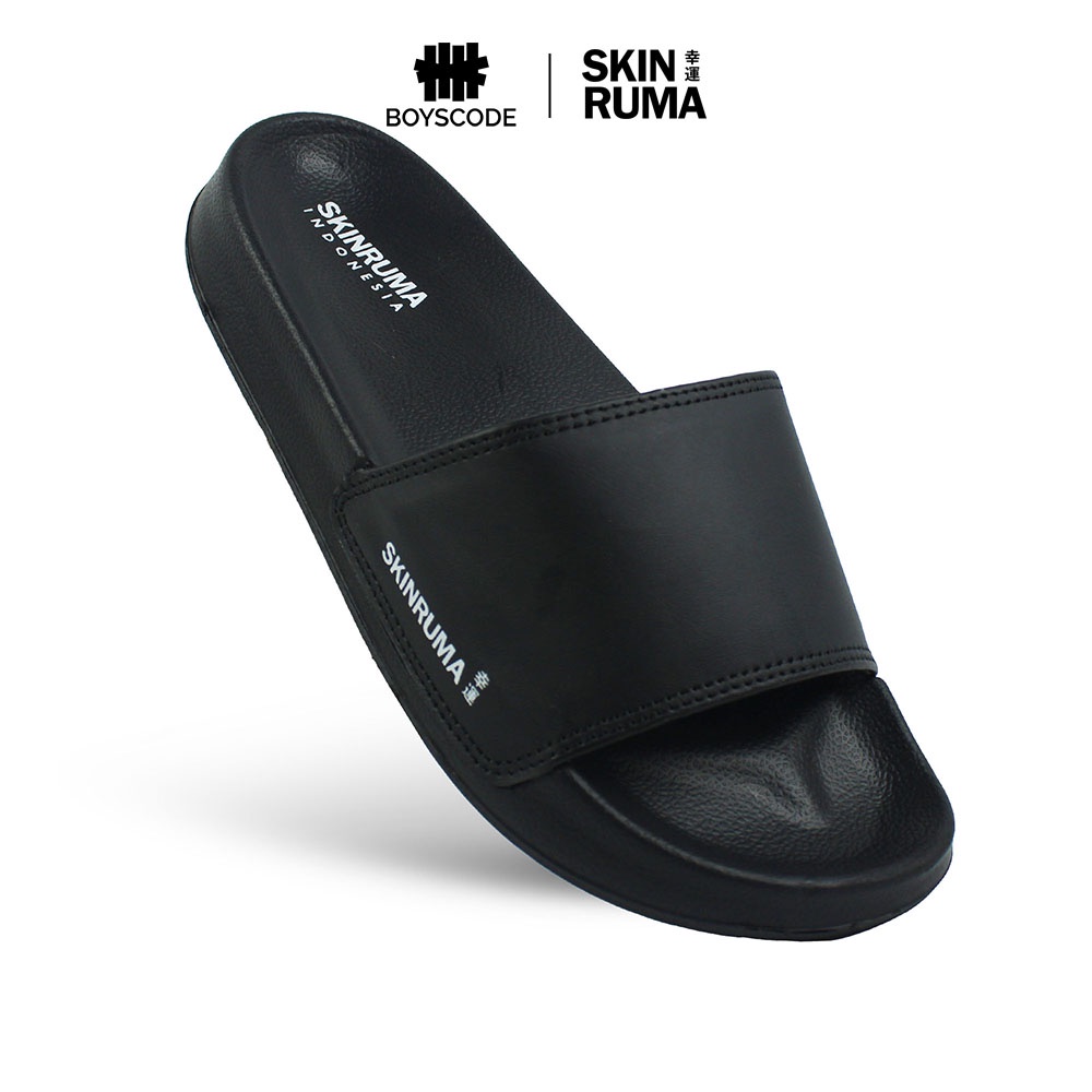 Jual BOYSCODE Sendal Selop Distro Pria Wanita Skinruma Side Logo ...