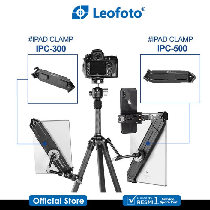Jual Leofoto IPC-300-500 iPad Tablet Clamp Compatible with Arca Swiss ...