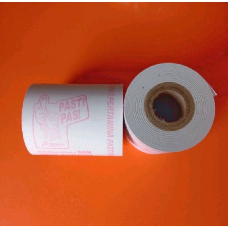 Jual Kertas kasir thermal logo SPBU pasti pas 58x48 | Shopee Indonesia