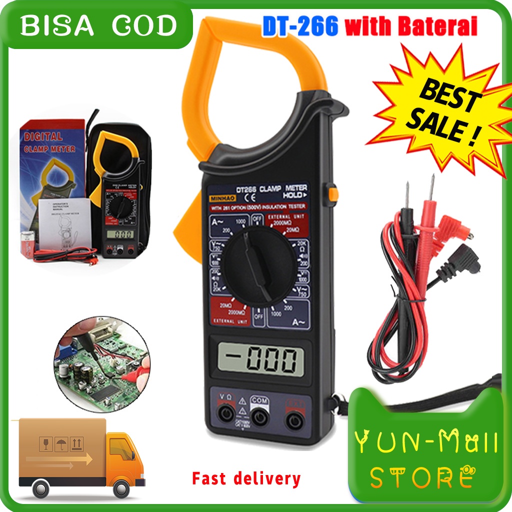 Jual Digital Clamp Original Multimeter Tang Ampere Multitester Digital ...