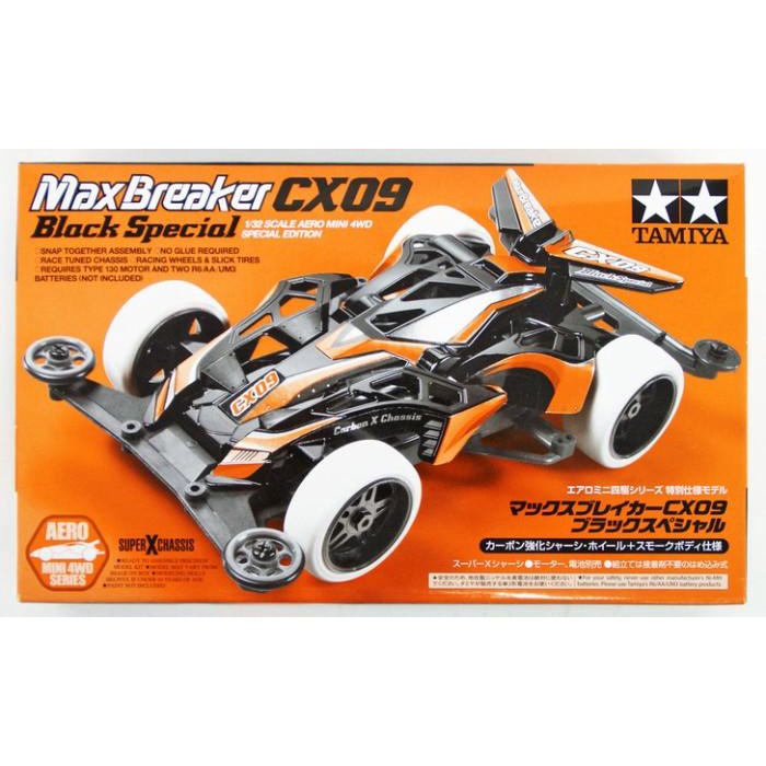 Jual Tamiya Mini 4WD 95294 Max Breaker CX09 Black Special (Super X ...