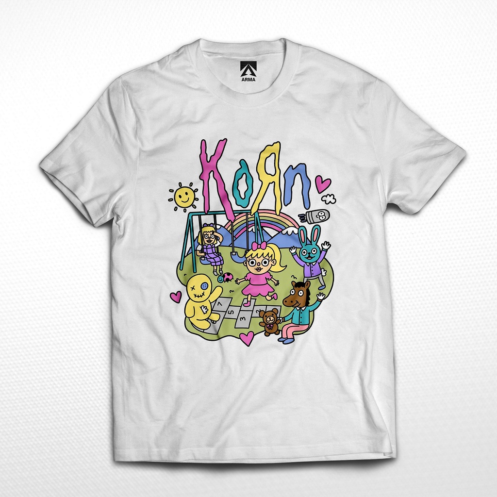 Jual KAOS BAND KORN Cartoon Cute / tshirt musik rock metal legend baju ...