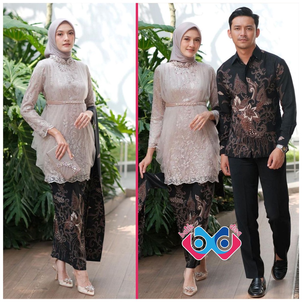 Jual KEBAYA COUPLE SEMI PRANCIS CORNELI BATIK COUPLE BATIK KONDANGAN ...