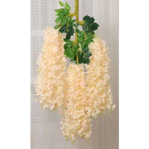 Jual Bunga Plastik Daun Rambat Palsu Wisteria Artificial Dekorasi ...