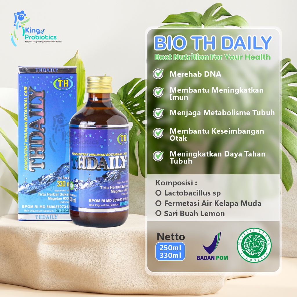 Jual Bioth TH Daily Original Probiotik Minuman Sirup Herbal Kemasan ...