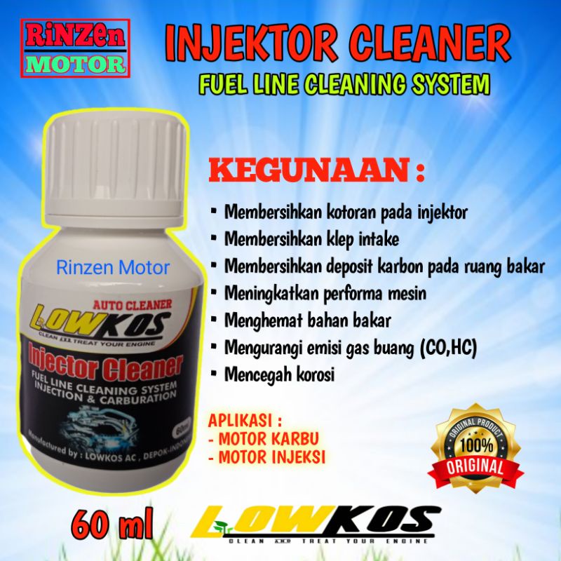 Jual Pembersih Injektor & Karburator Lowkos 60 ml Original | Shopee ...
