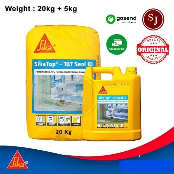 Jual Sika Top 107 Seal 25 kg (20 kg TP + 5 kg cairan) | Shopee Indonesia