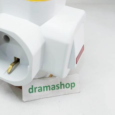 Jual Steker Colokan Cabang T listrik Arde Saklar Switch SNI | Shopee ...