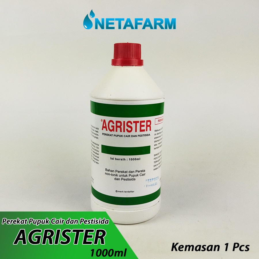 Jual Perekat Perata Pupuk Cair dan Pestisida AGRISTER - 1000ml 1pcs ...