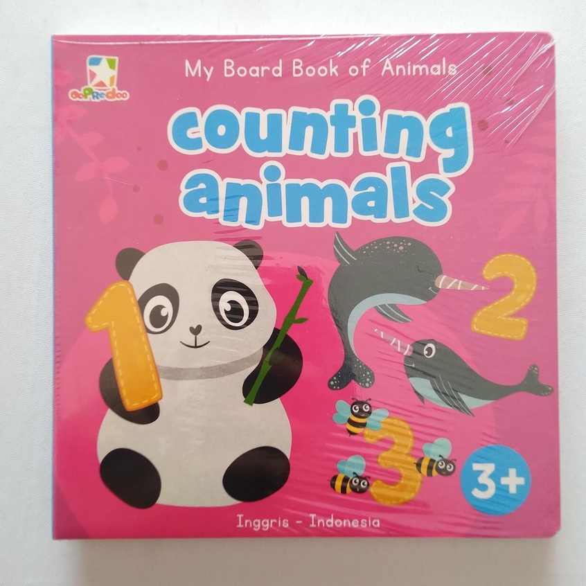 Jual Opredo My Board Book Of Animals Counting Animals berhitung angka ...