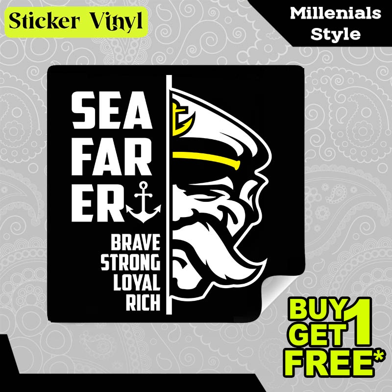 Jual Stiker Sticker Captain Half Gambar Unik Desain Keren dan Kekinian ...