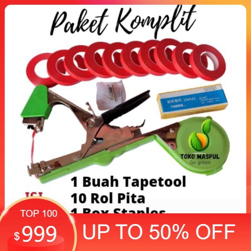 Jual Tapetool Tape tool Paket Komplit Alat Pengikat Lanjaran Tanaman ...