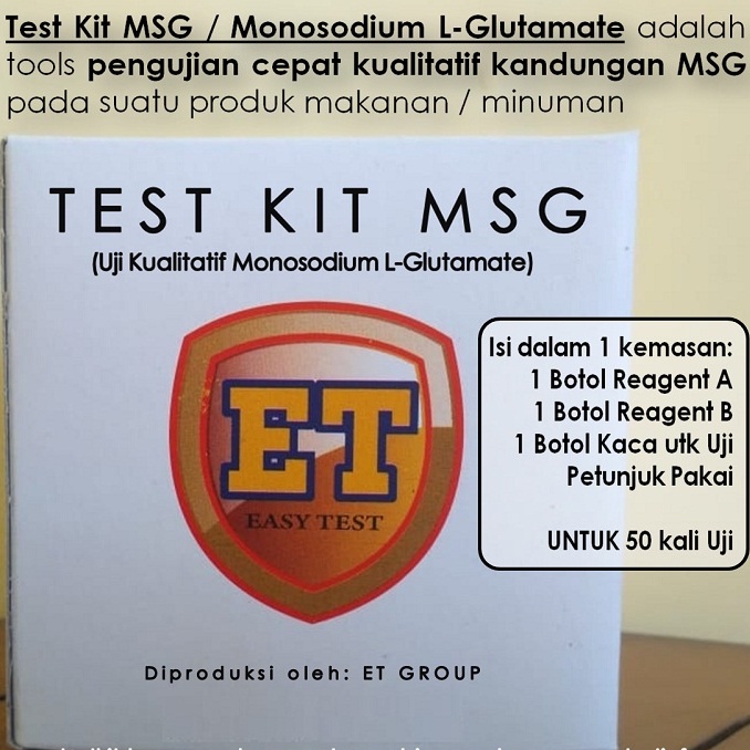 Jual Tes Kit MSG | Monosodium L-Glutamate | Testkit Cepat Keamanan ...