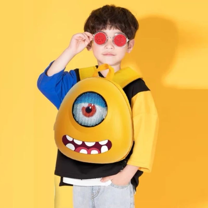 Jual Tas ransel LED anak-anak ringan tahan air bisa diganti foto muka ...