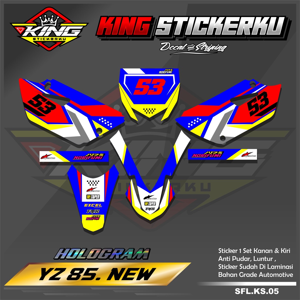 Jual Stiker Yamaha YZ 85 New - Decal Sticker Striping Yamaha YZ 85 New ...