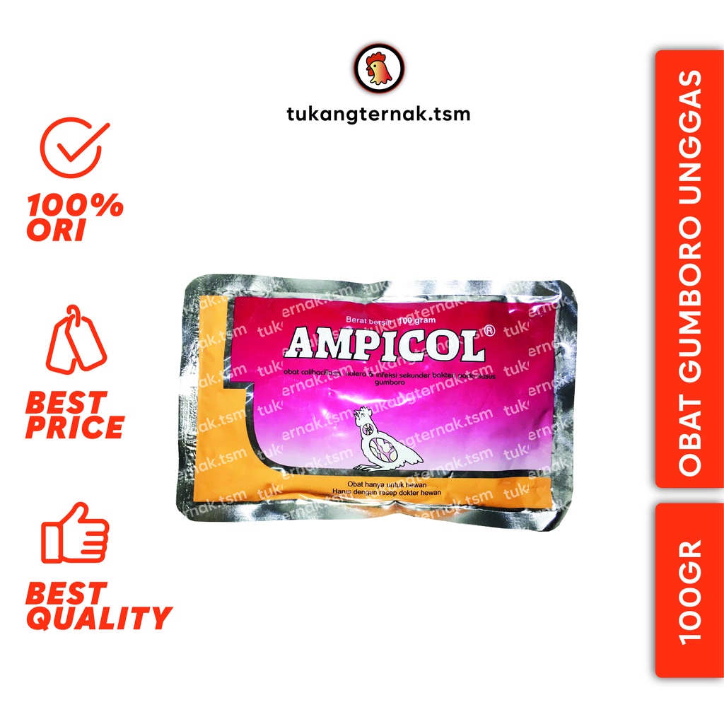 Jual AMPICOL 100GR / OBAT GUMBORO PADA UNGGAS | Shopee Indonesia