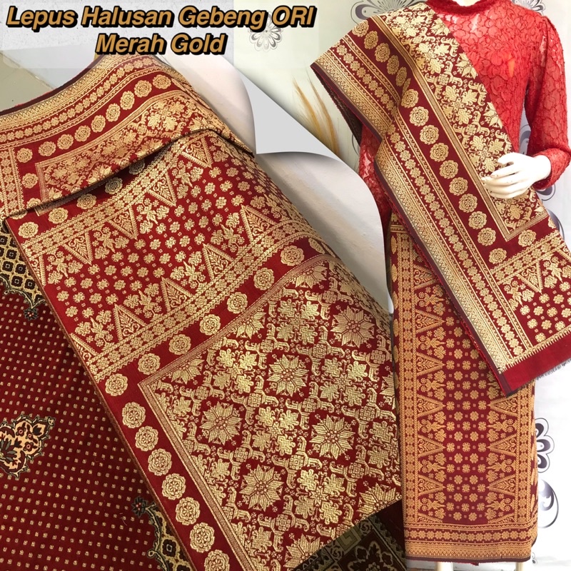 Jual SONGKET LEPUS HALUSAN GEBENG ORI - ASLI TENUN TANGAN PALEMBANG | Shopee Indonesia