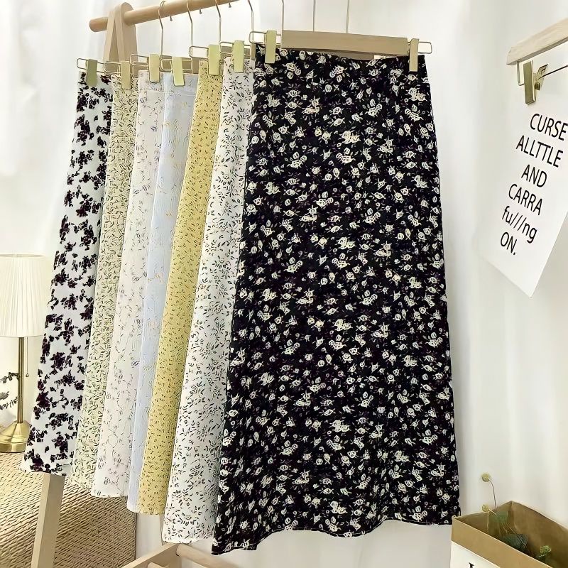 Jual ROK A-LINE MOTIF BUNGA FLORAL SKIRT MOTIF BUNGA | KOREAN STYLE ...