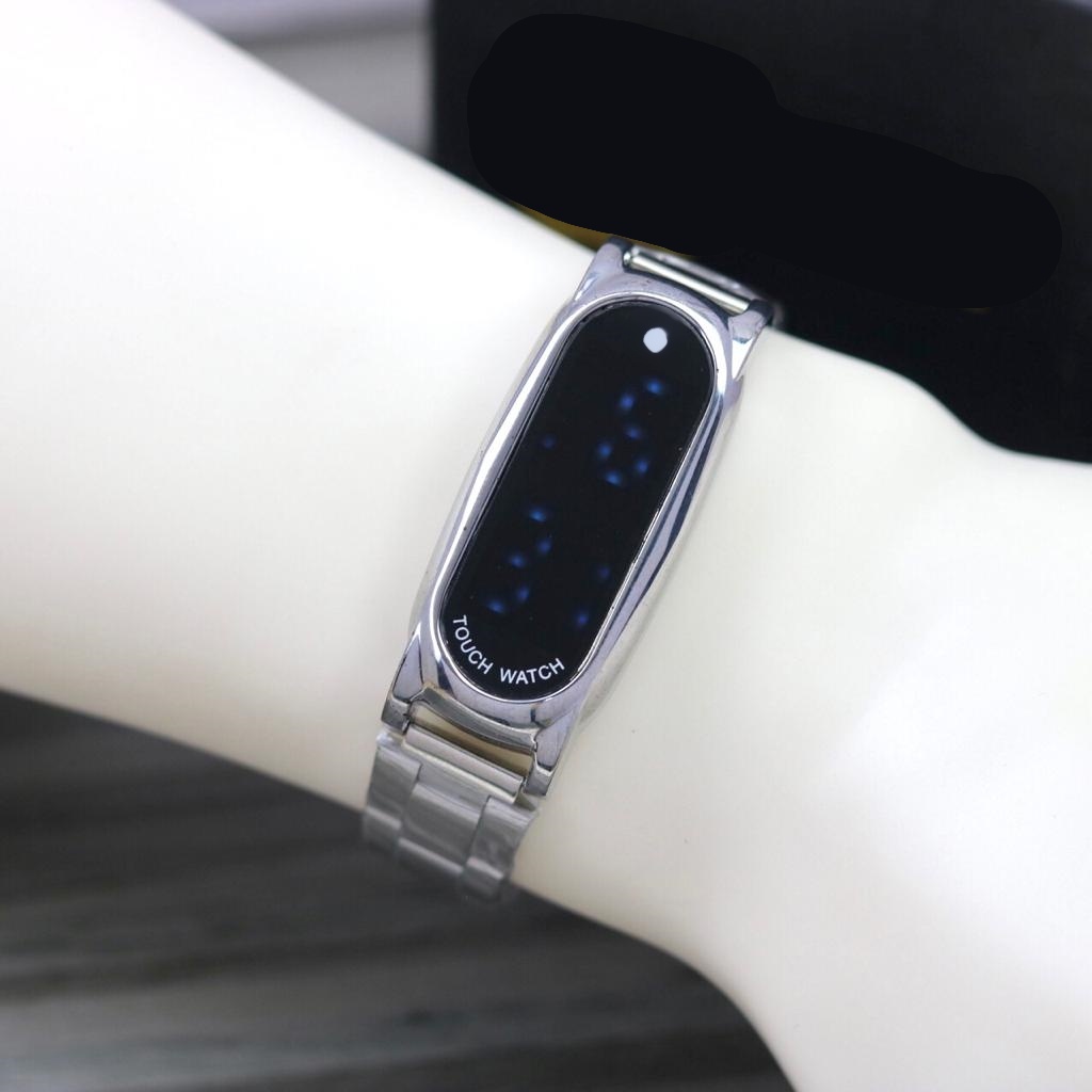 Jual ( BISA COD ) Jam Tangan Wanita Digital LED Rantai Oval Mini Elegan ...