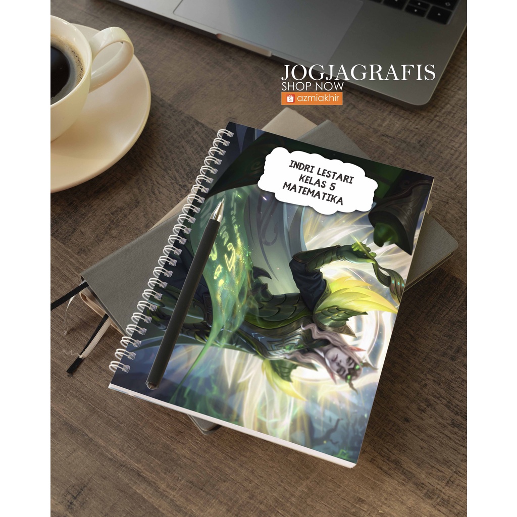 Jual Notebook Buku Tulis Spiral A5 Custom Desain ( Mobile Legend 2 ...