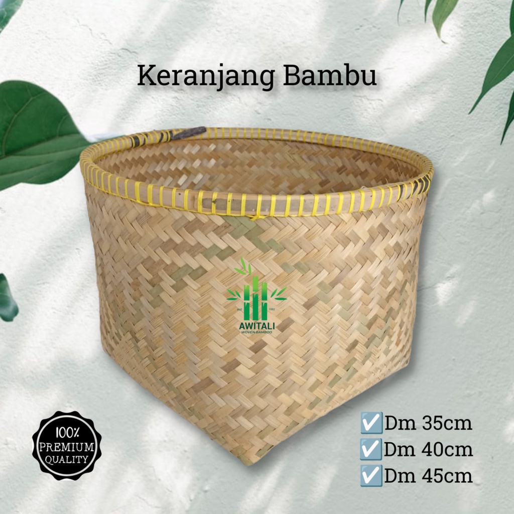 Jual Keranjang Bambu Besar Awitali Wadah Nasi Jumbo Dingkul Anyaman ...