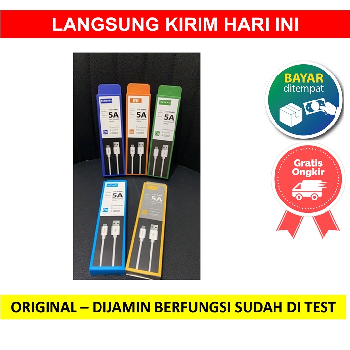 Jual Kabel Data Vivo C70 5A Micro USB Merek 1 Meter KD 5 Ampere A ...