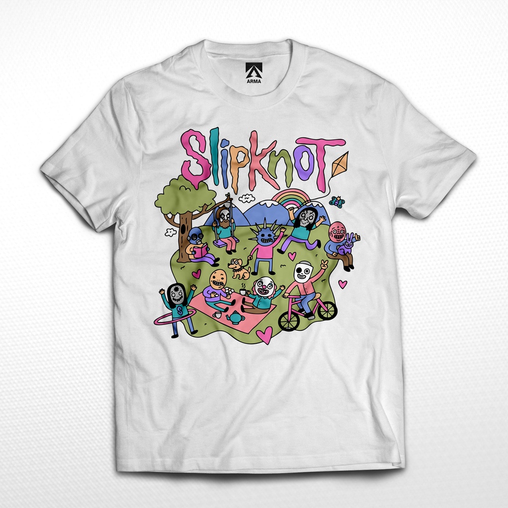 Jual KAOS BAND SLIPKNOT Cute Cartoon / tshirt musik Rock metal baju ...