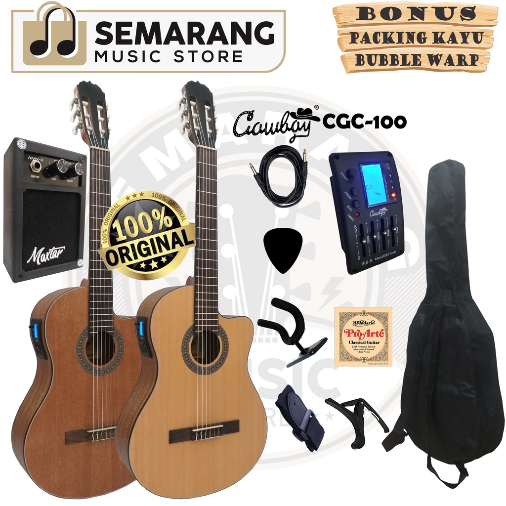 Jual ORIGINAL!!! Gitar Klasik Elektrik Import Merk Cowboy CGC-100 NA CGC 100NS Equalizer Tuner ...