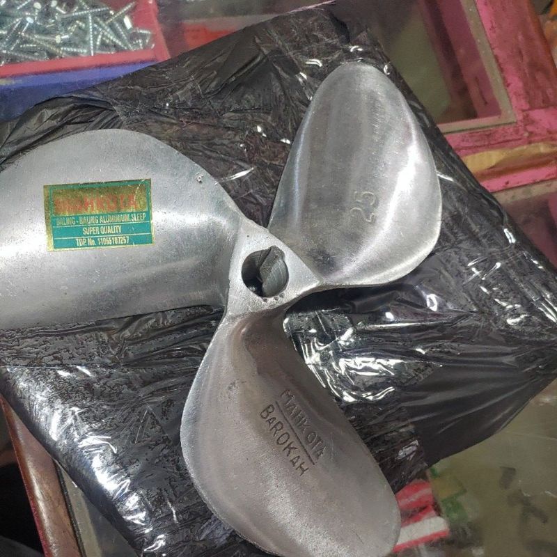 Jual kipas perahu no 25 22 20 18 alumunium propeller baling baling ...